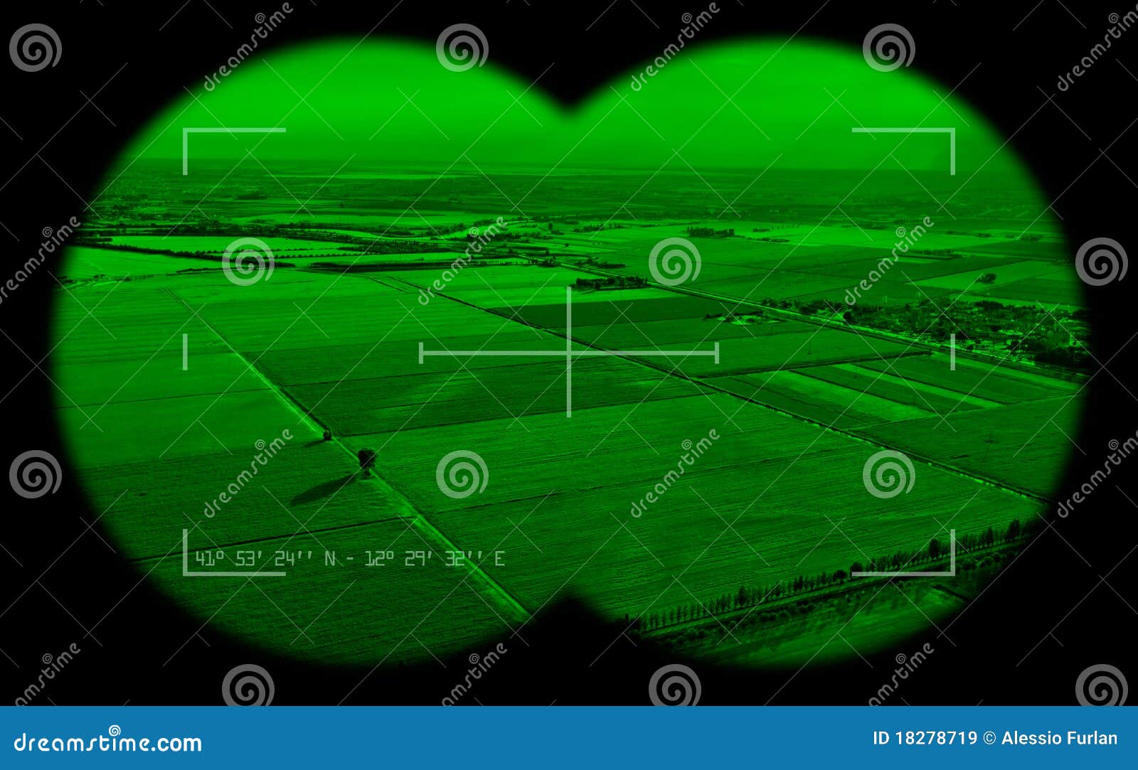Nightvision stock illustration. Illustration of hand - 18278719
