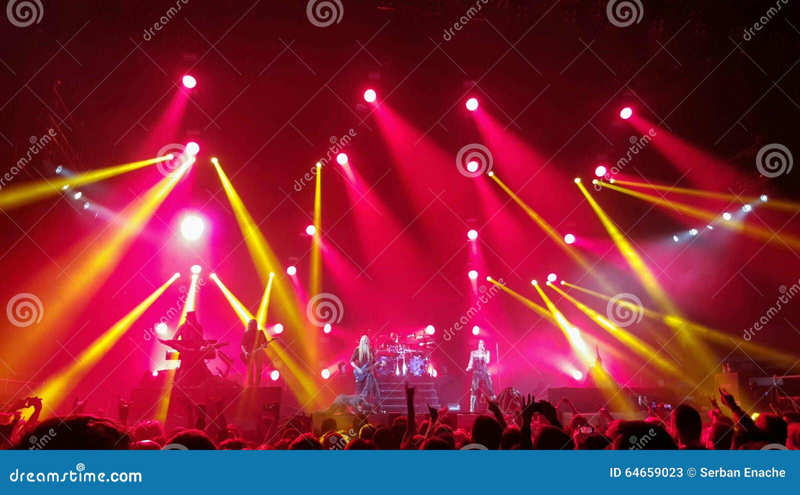 Nightwish concert stock image. Image of performer, indoor - 64659023