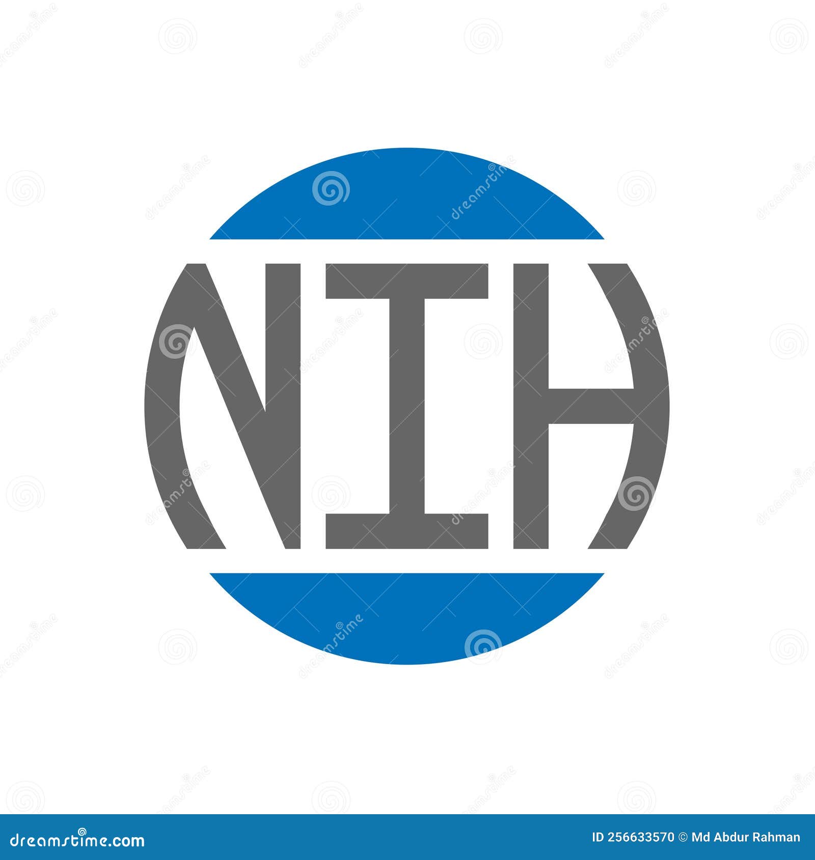 NIH Letter Logo Design on White Background. NIH Creative Initials ...