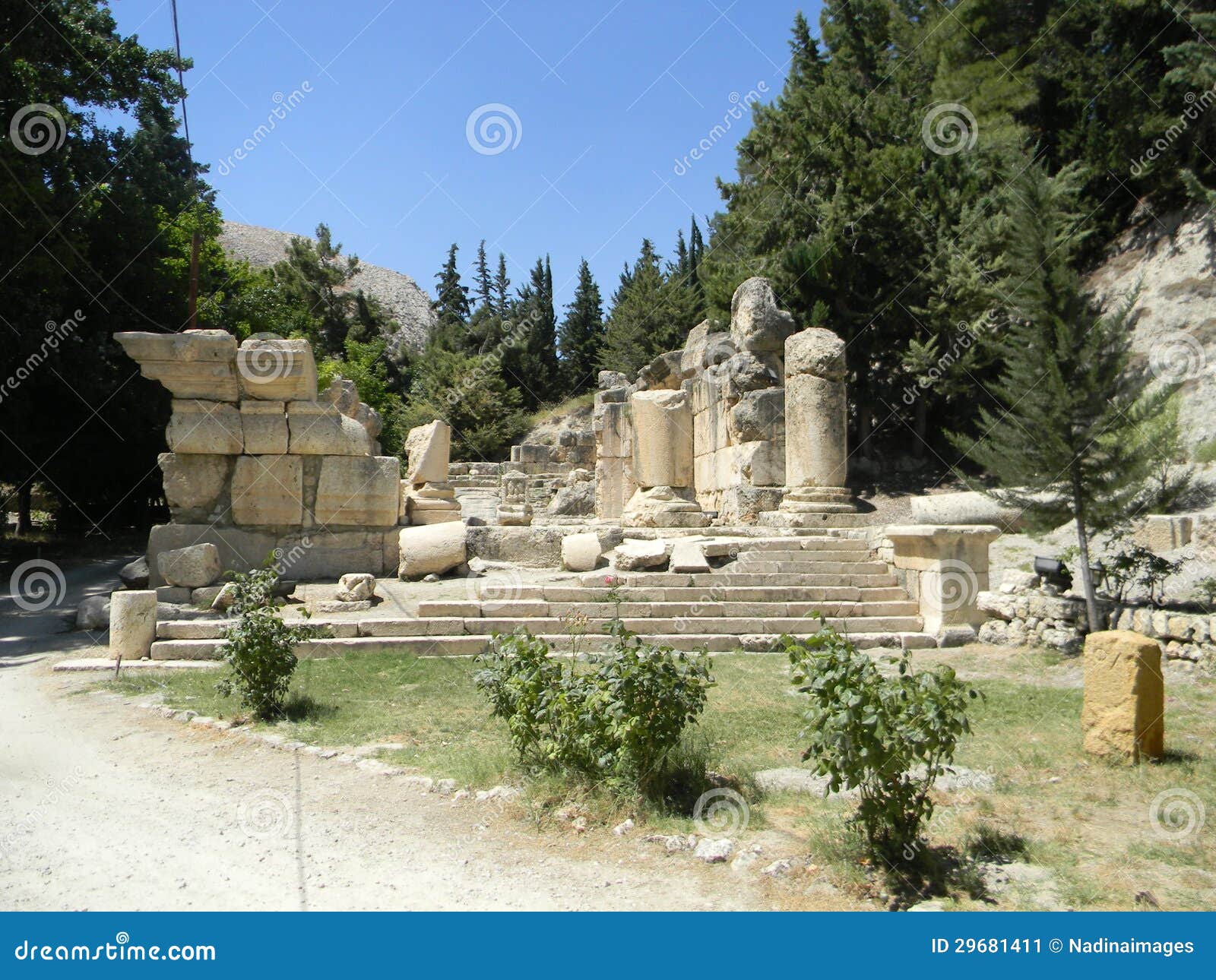 Niha Ruins, Lebanon stock image. Image of green, niha - 29681411