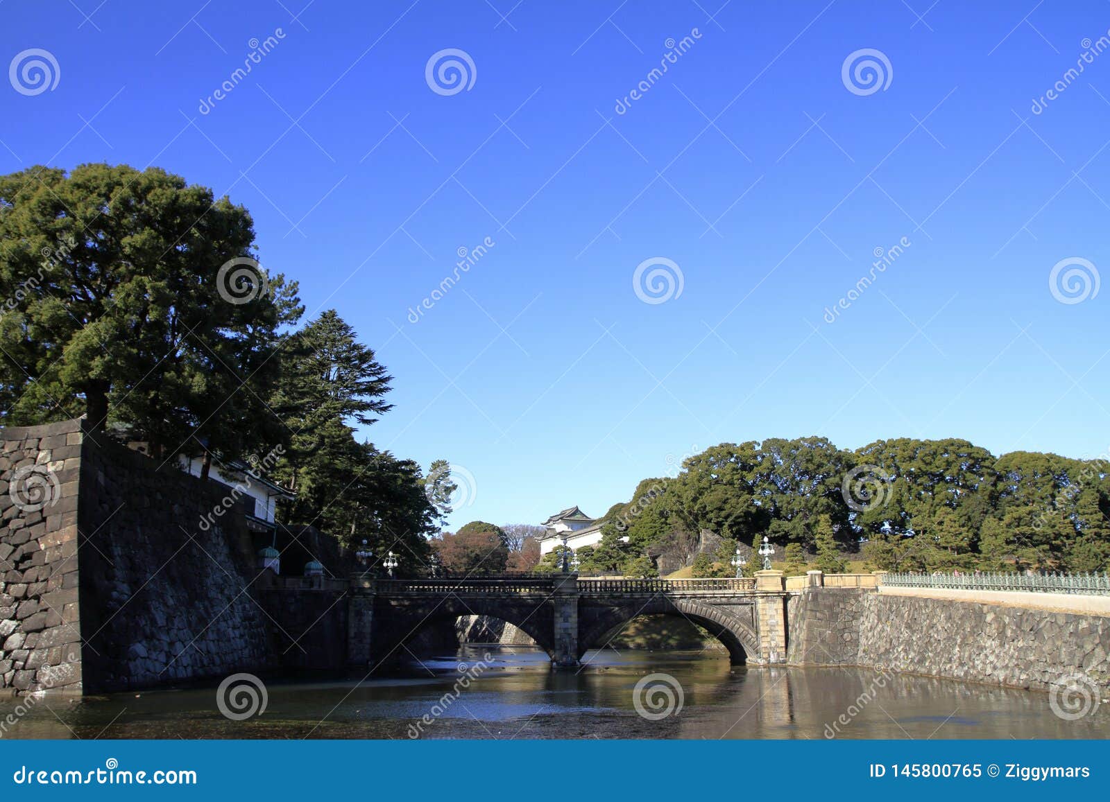 Nijubashi Bridge of Edo Castle Stock Image - Image of spot, historical ...
