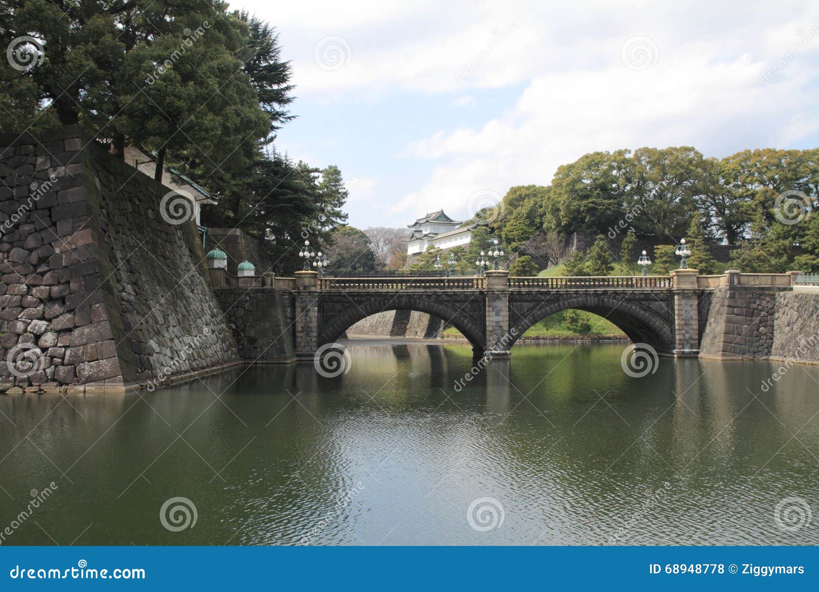 Nijubashi Bridge of Edo Castle Stock Photo - Image of tokyo, residence ...