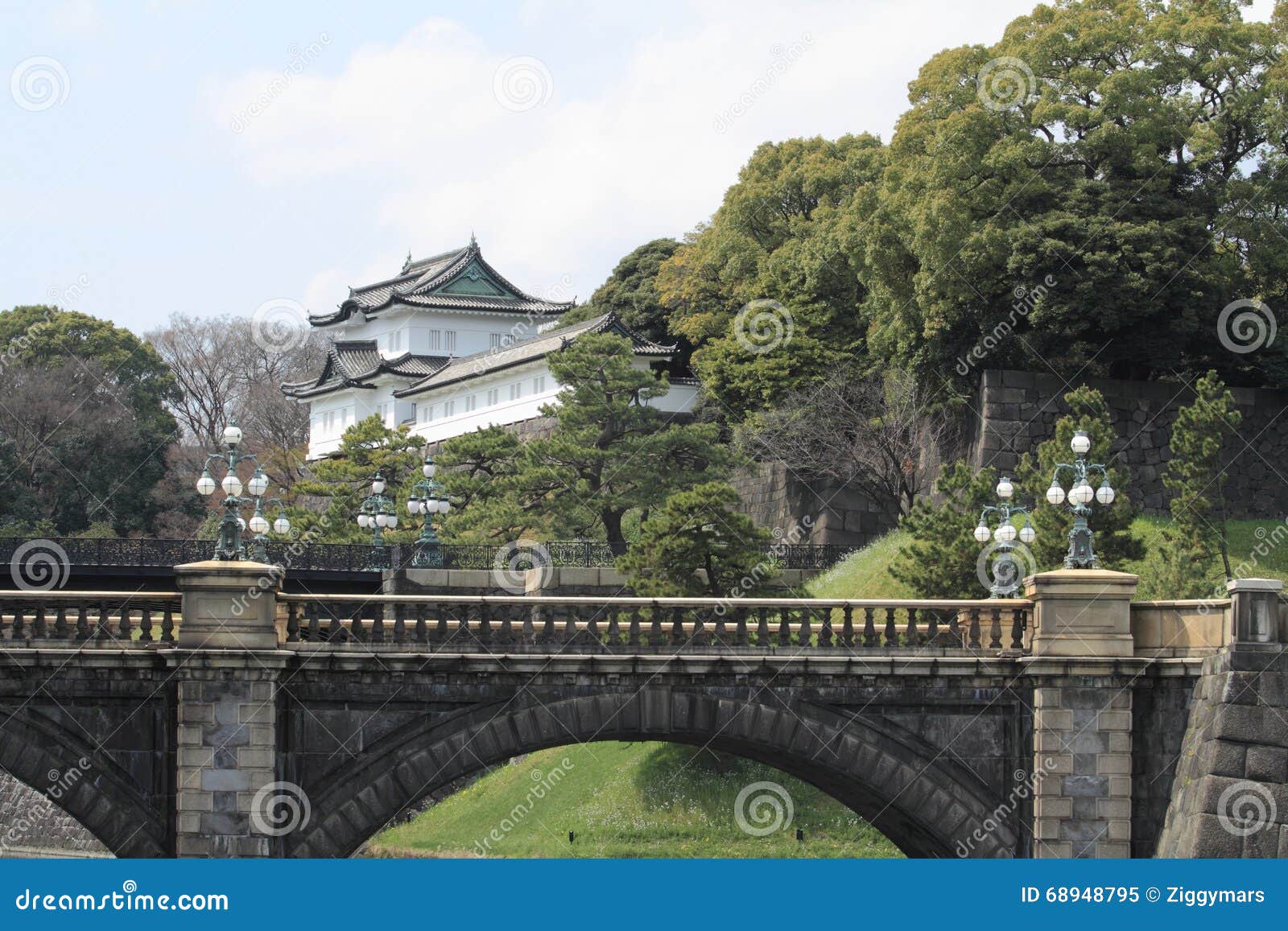 Nijubashi Bridge of Edo Castle Stock Image - Image of castle, nijubashi ...