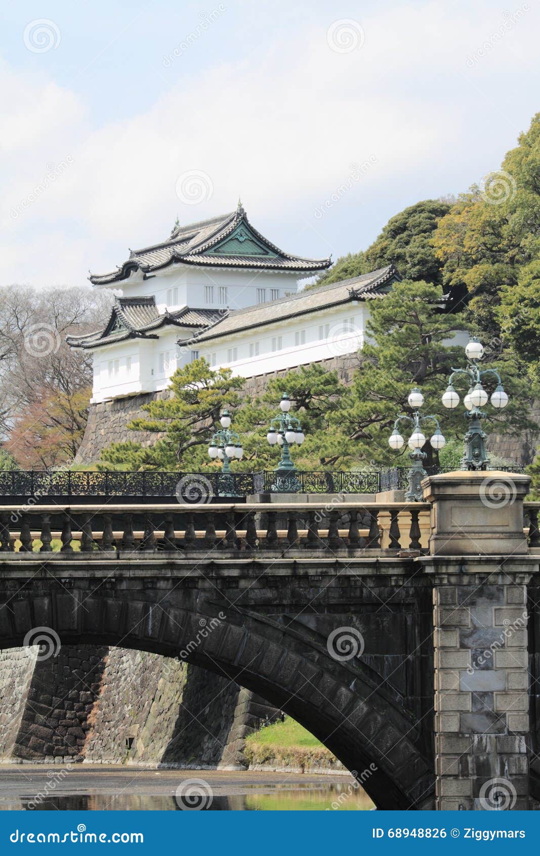 Nijubashi Bridge of Edo Castle Stock Photo - Image of landscape, bridge ...