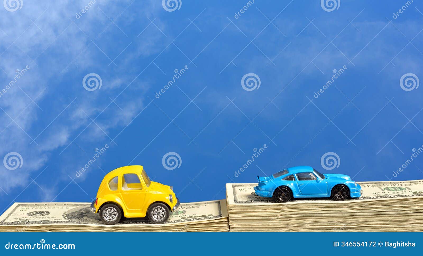 Cheaper Versus Expensive Cars, Expenses, Costs. Stock Photo - Image of ...