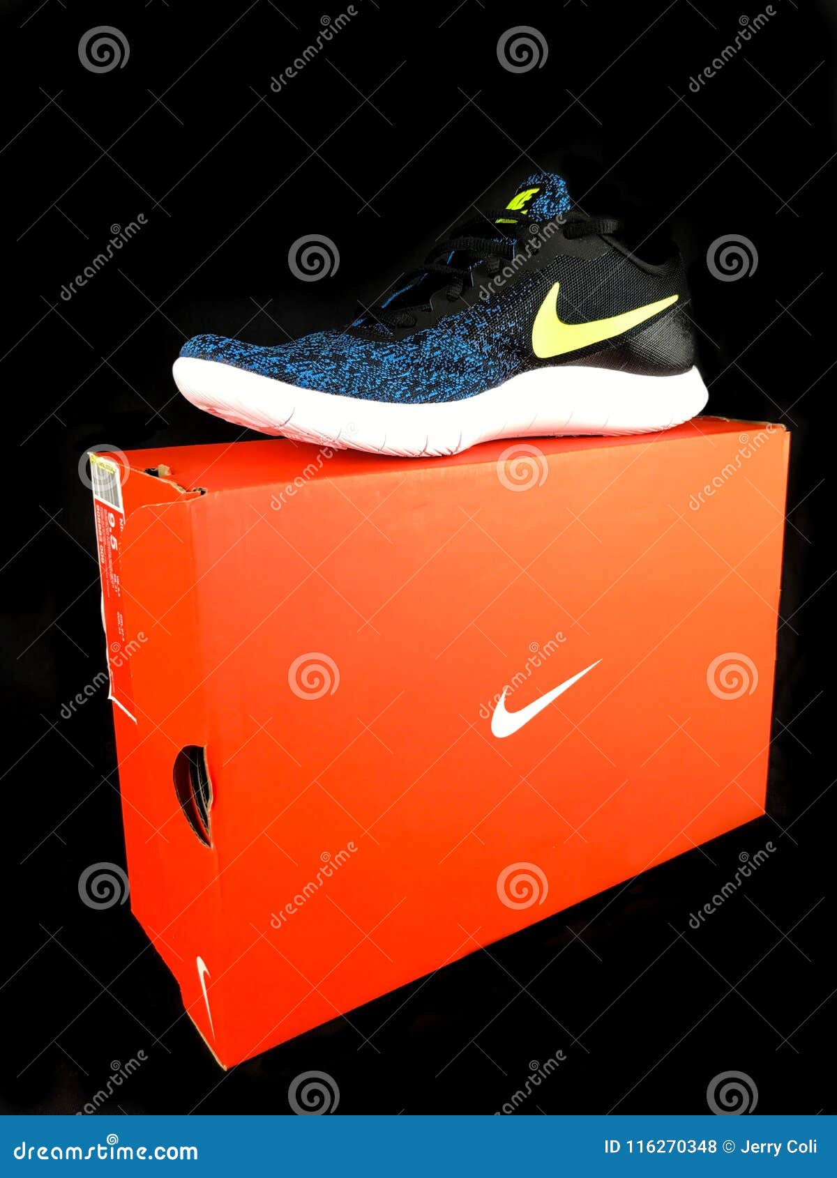 Nike Sneakers on a Black Backdrop Editorial Stock Photo - Image of ...