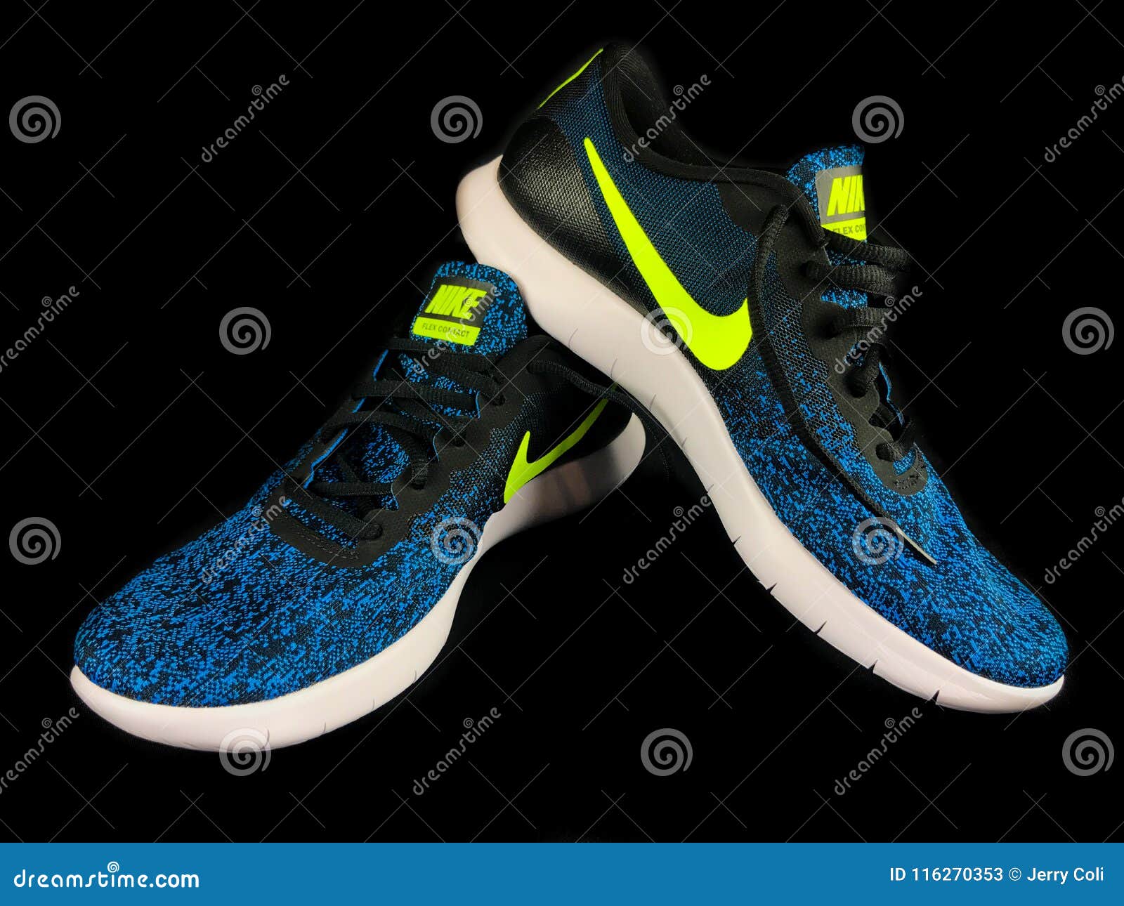 Nike Sneakers on a Black Backdrop Editorial Stock Photo - Image of ...