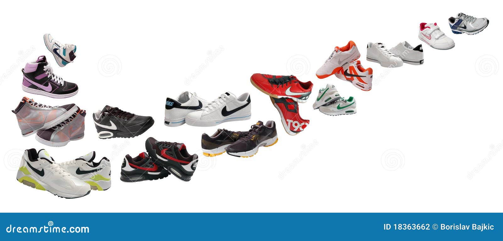 Nike sport shoes editorial photography. Image of floating - 18363662