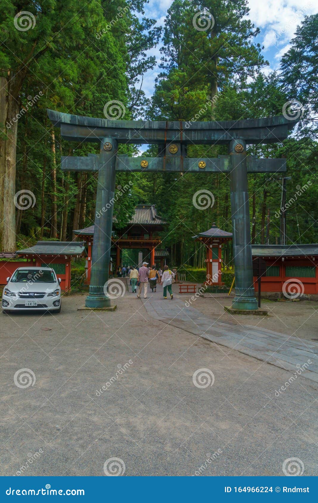 Torii Gate, in Nikko editorial stock image. Image of worship - 164966224