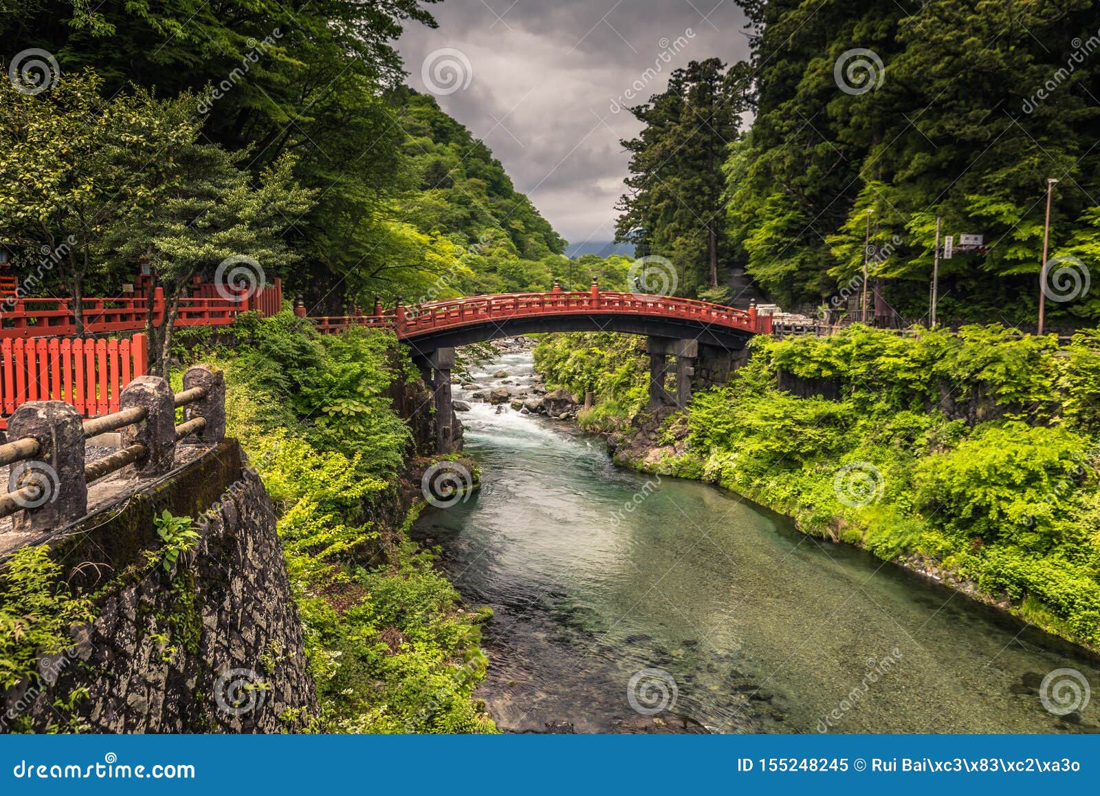 Nikko - May 22, 2019: Shinkyo Bridge In Nikko, Japan Royalty-Free Stock ...