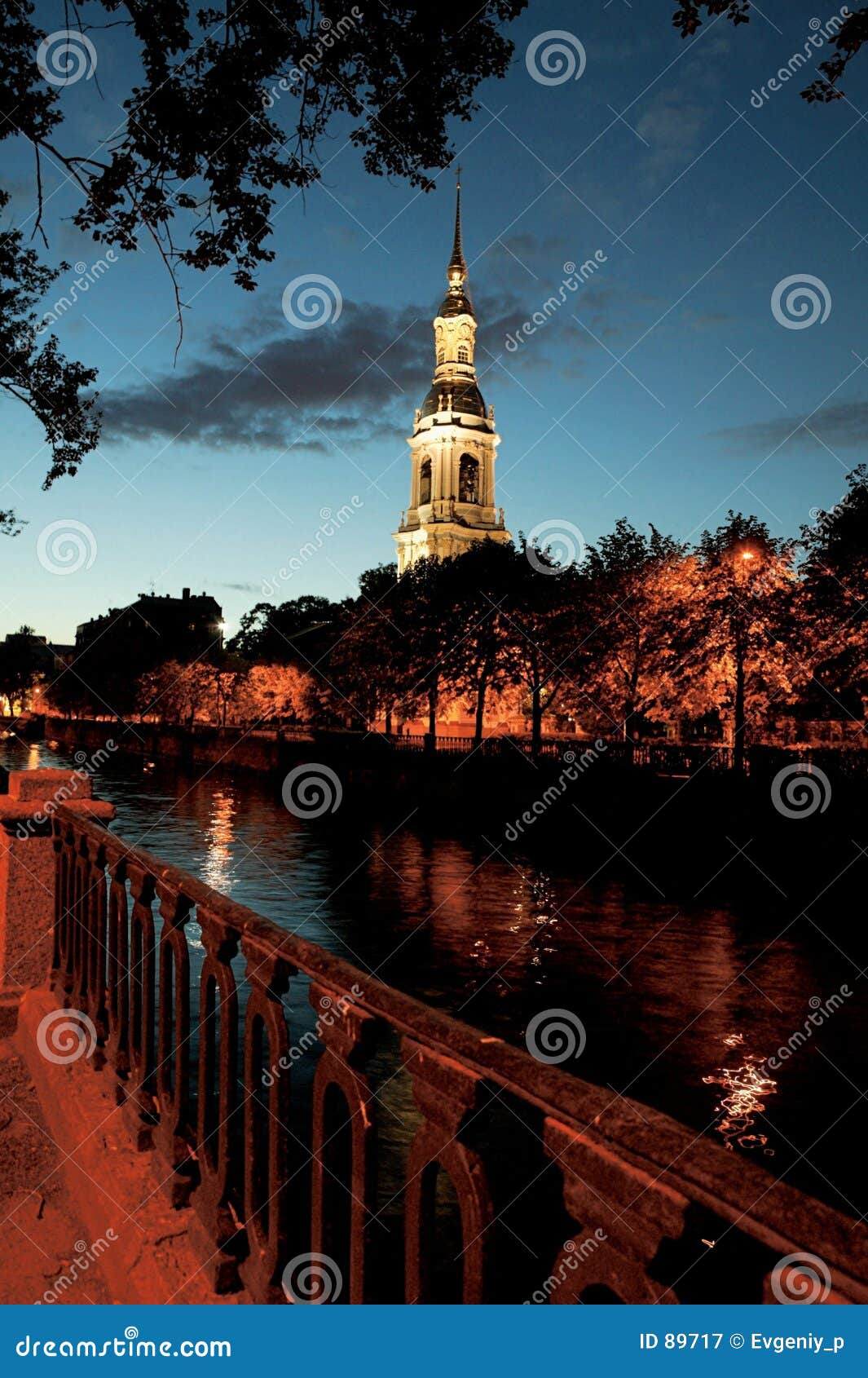 Nikolsky cathedral stock image. Image of town, water, landscape - 89717