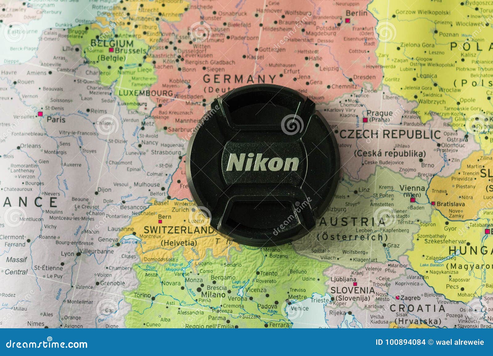 Nikon around Europe editorial stock image. Image of netherlands - 100894084