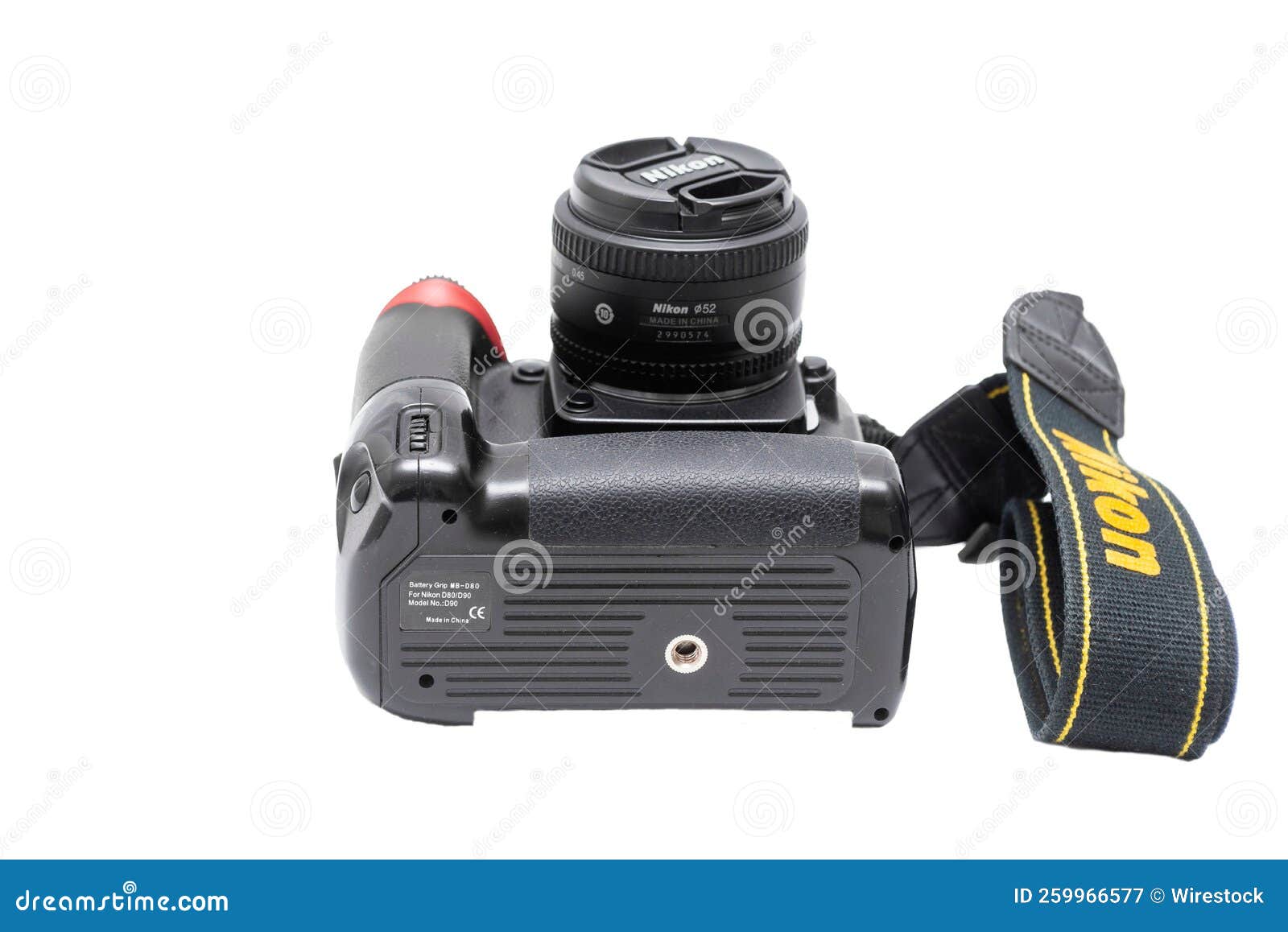 Nikon D90 Reflex Camera Isolated on White Background Editorial ...