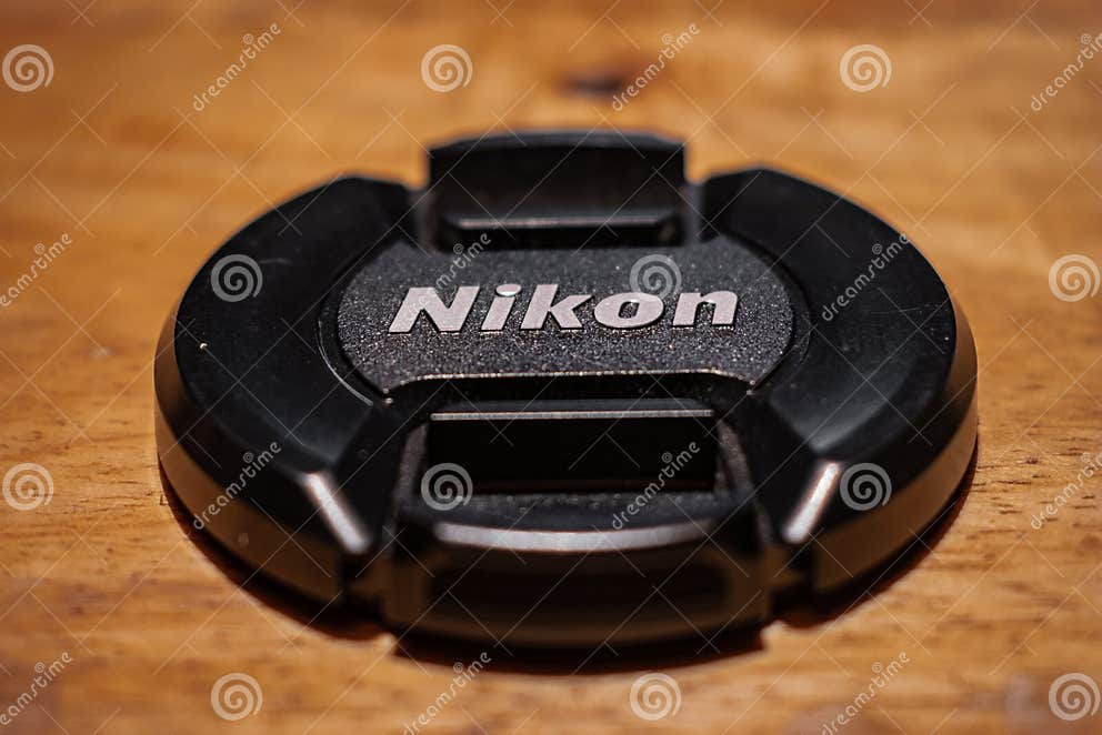 Nikon Lens Cap with Nikon Logo Editorial Image - Image of watch ...