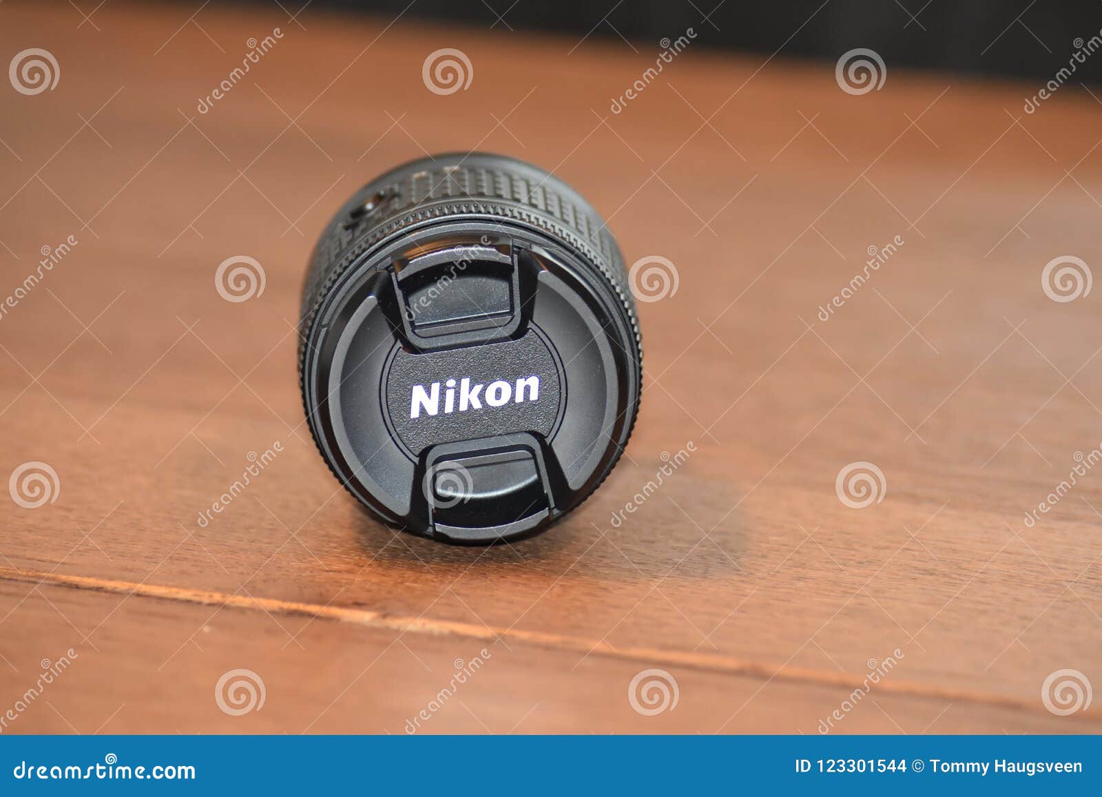 Nikon Lens Close Up with Tabel in the Background Editorial Stock Image ...