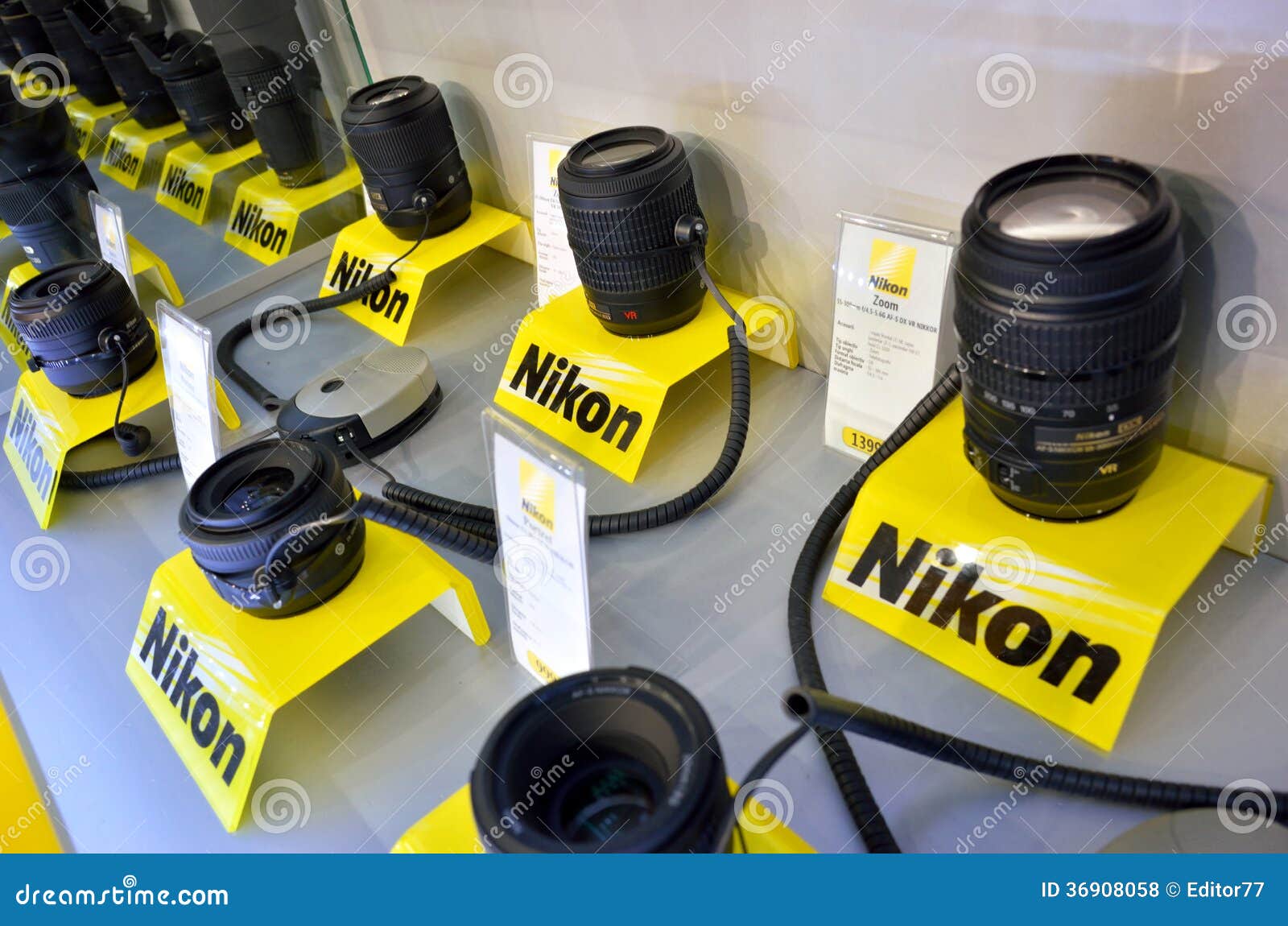 Nikon lens editorial stock photo. Image of multimedia - 36908058