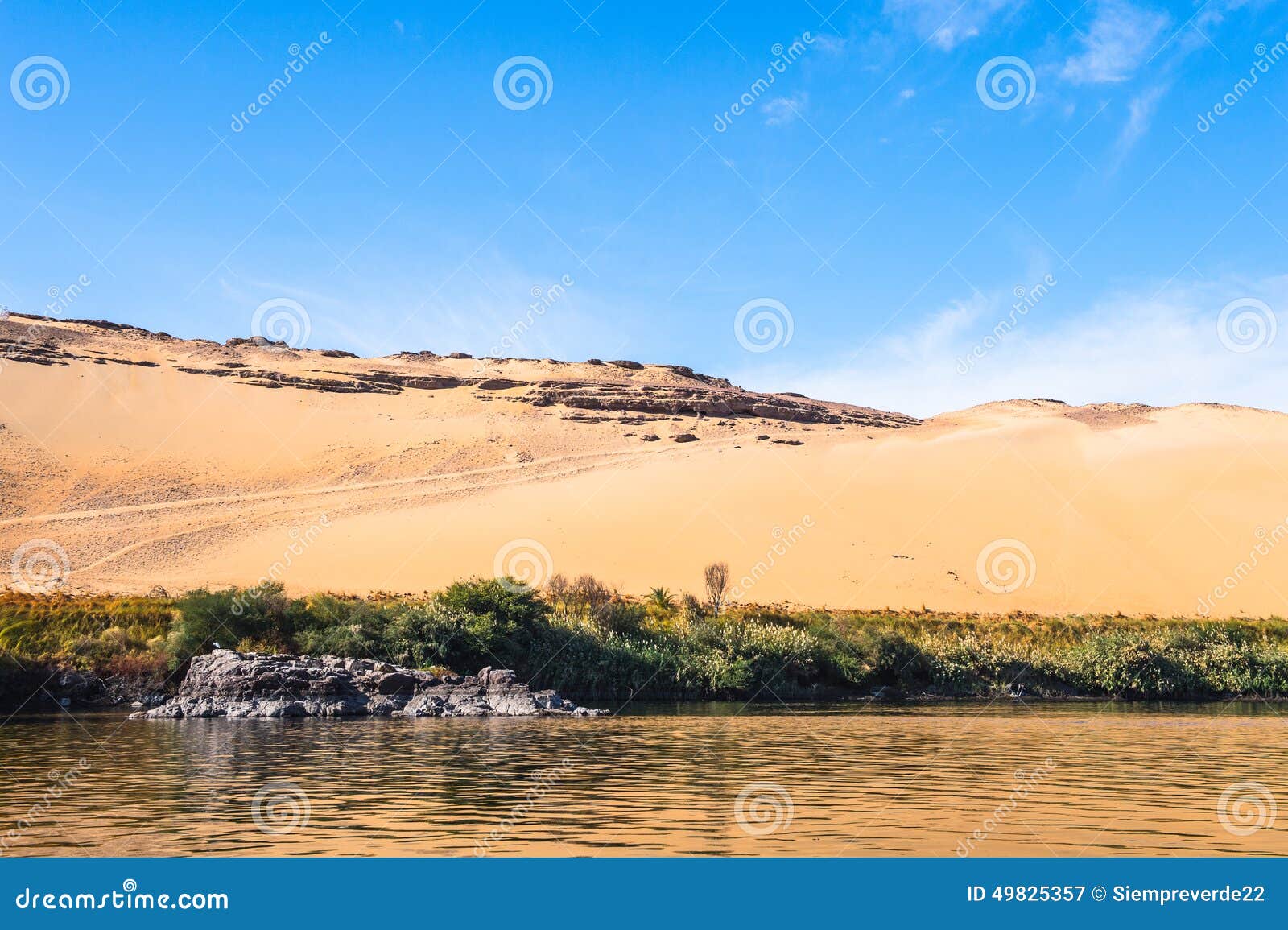 Nil Egypt stockbild. Bild von panoramisch, schön, feiertag - 49825357
