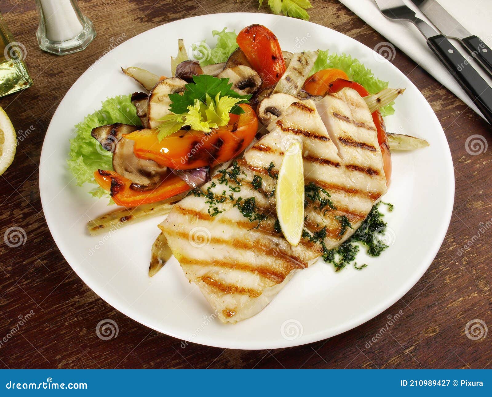 Nile Perch Steak from Lake Victoria Stock Image - Image of isolation ...