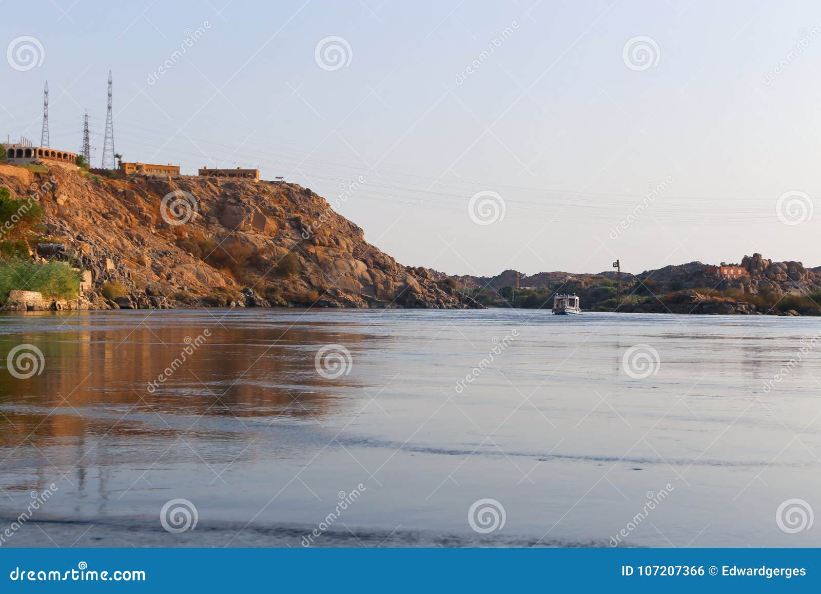 Nile River at Aswan stock photo. Image of macro, lake - 107207366