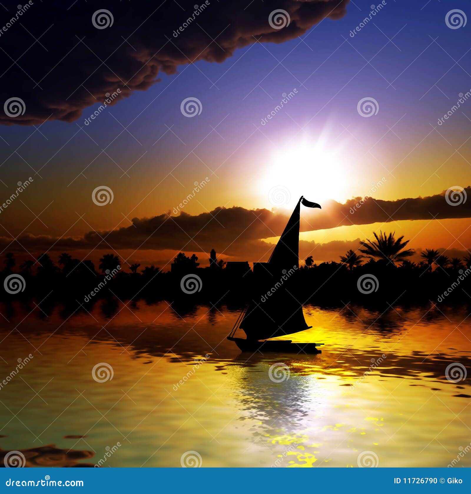 River Bank Overgrown With Young Trees, Fluvial Erosion Of Bank, Water ...