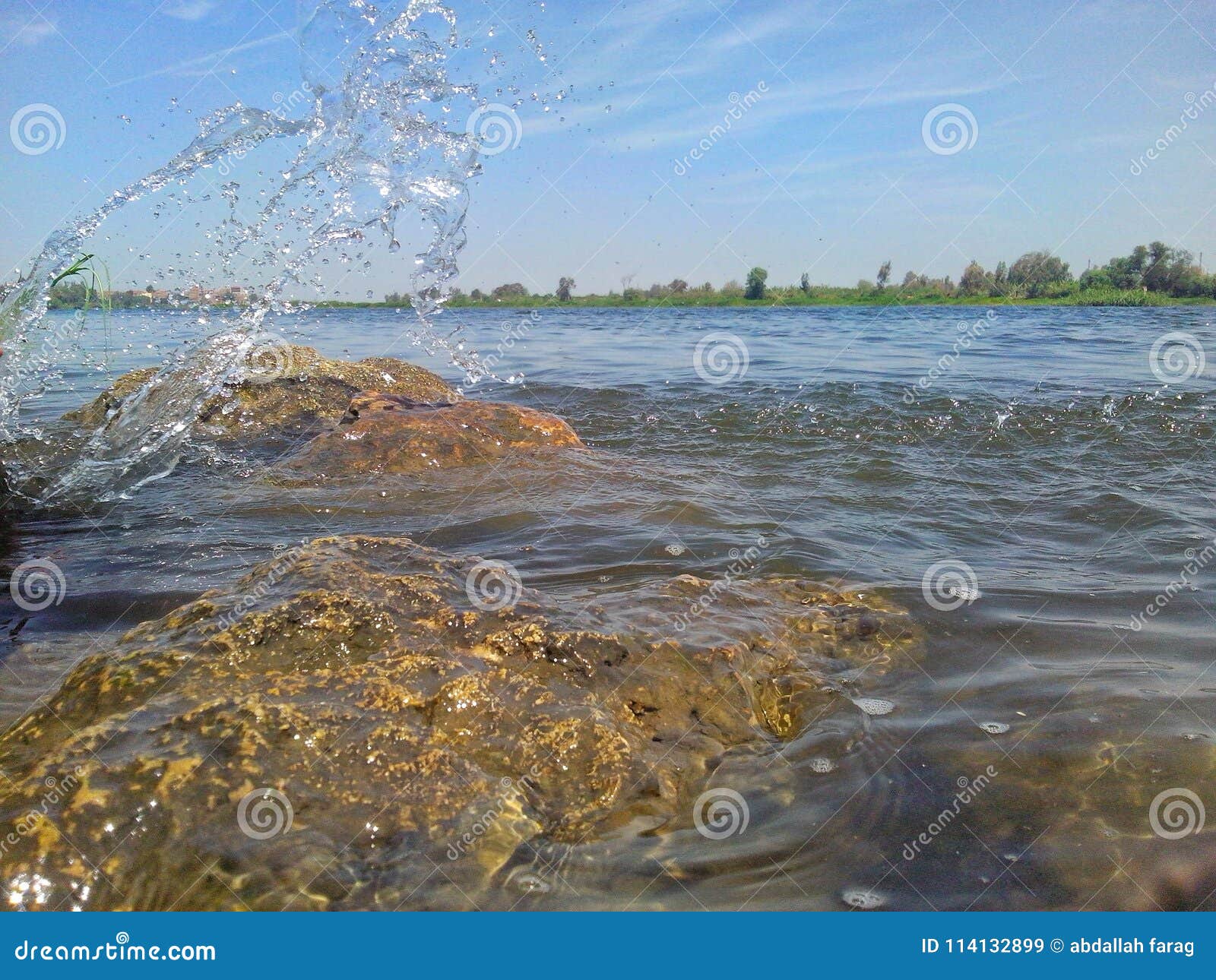 The Nile River stock image. Image of rocks, nile, river - 114132899