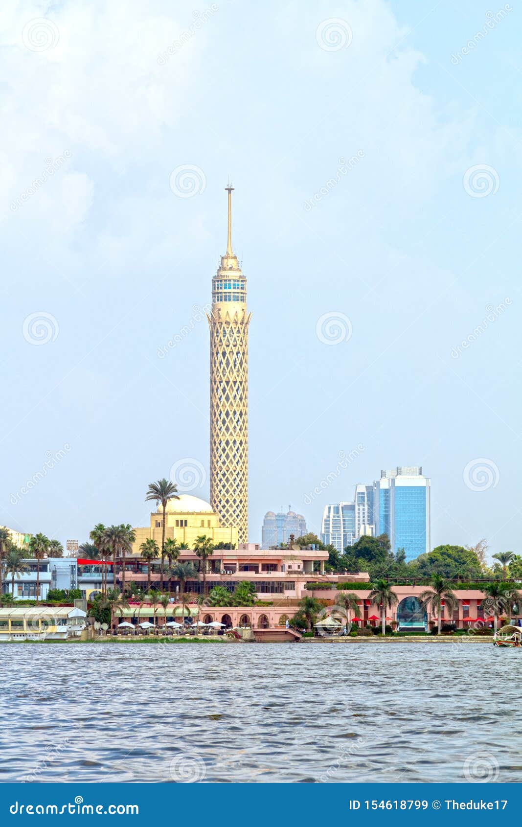Nile River Views in Cairo, Egypt Stock Image - Image of dusk, landscape ...