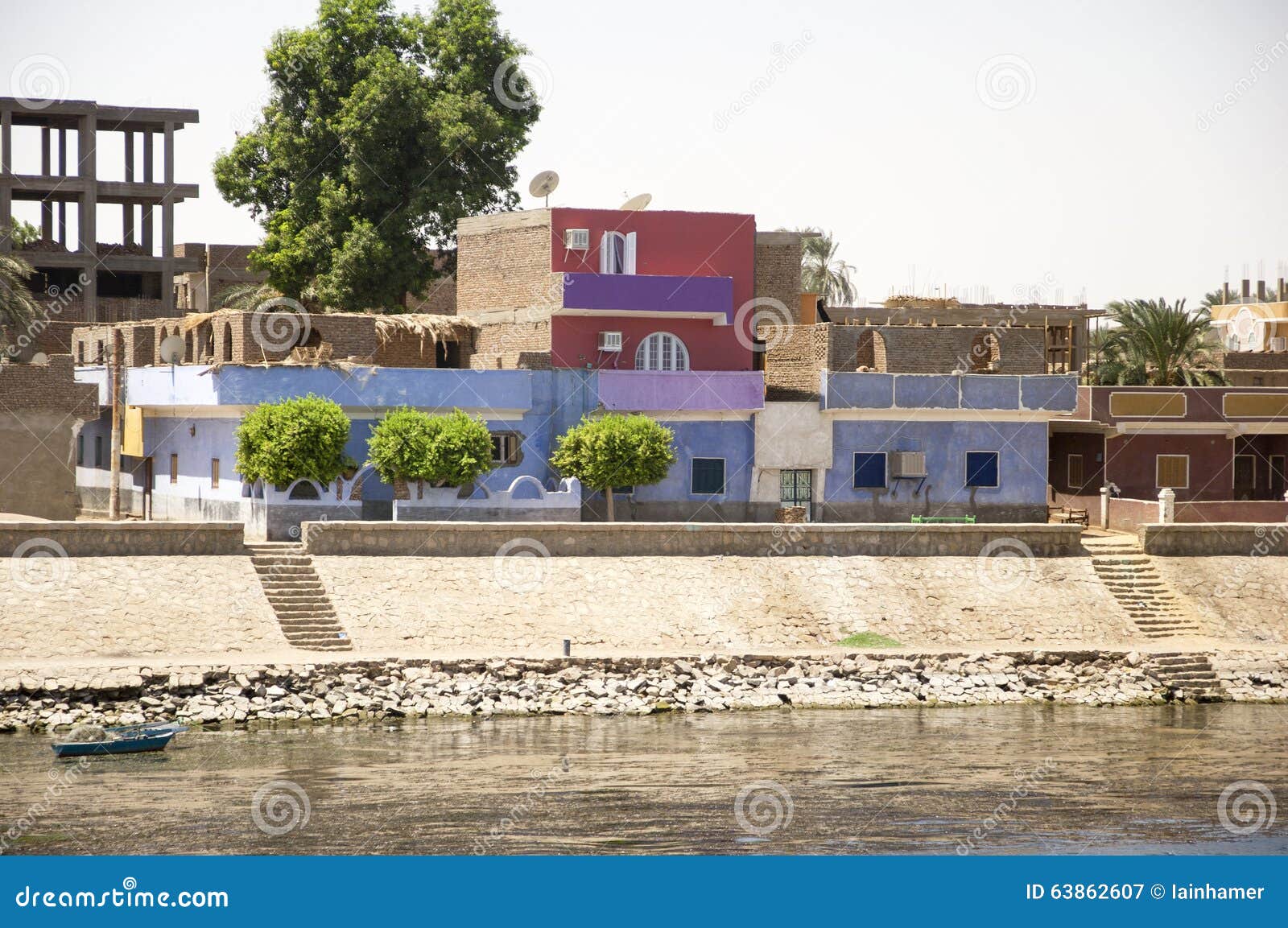 Nile side house stock image. Image of building, home - 63862607