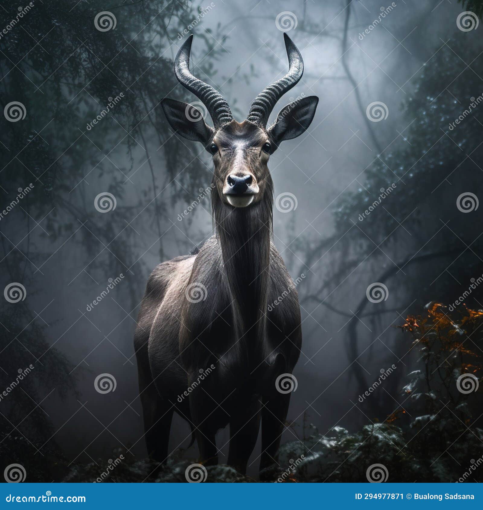 Nilgai stock illustration. Illustration of india, bull - 294977871