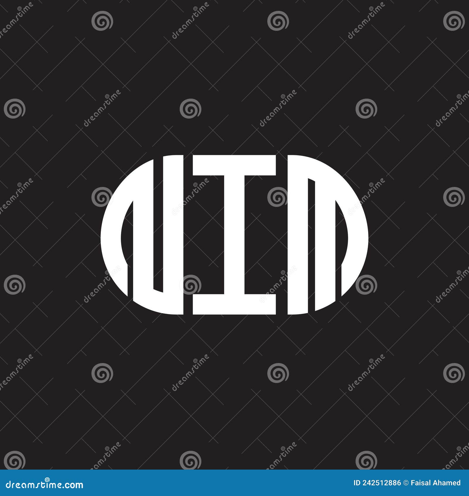 NIM Letter Logo Design On Black Background. NIM Creative Initials ...