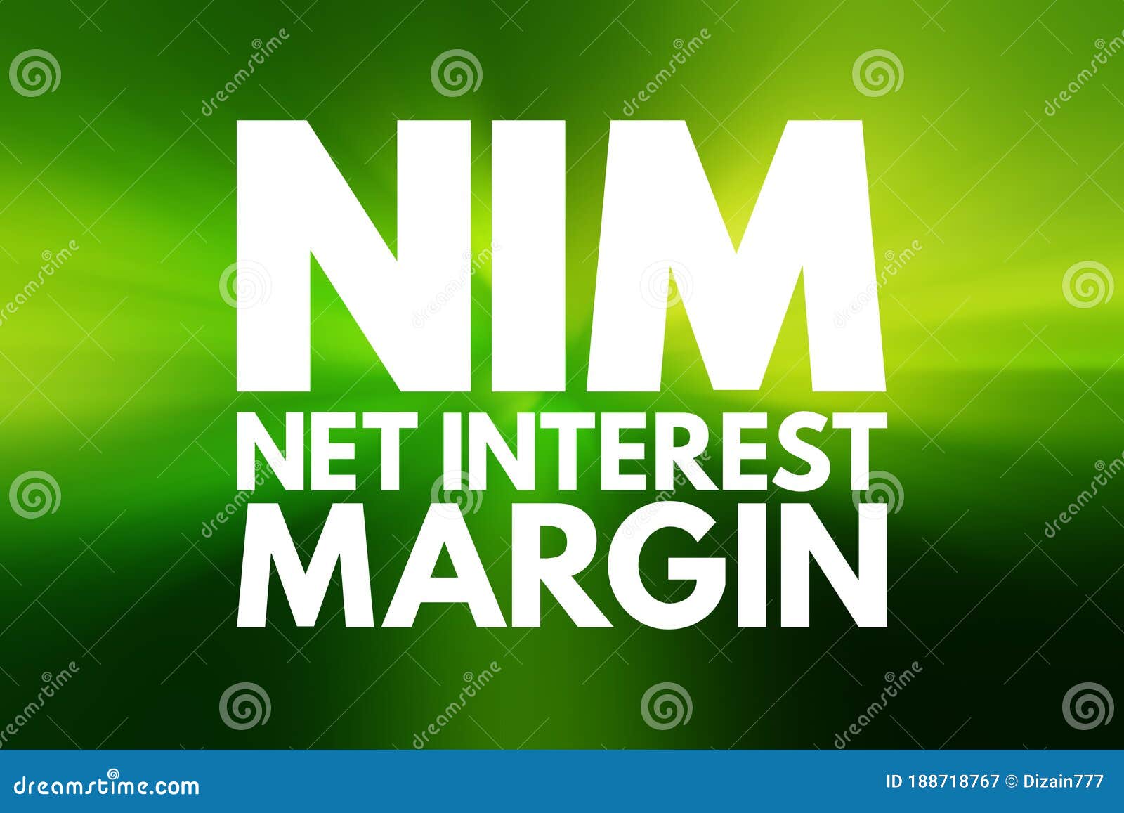 NIM - Net Interest Margin Acronym, Business Concept Background Stock ...