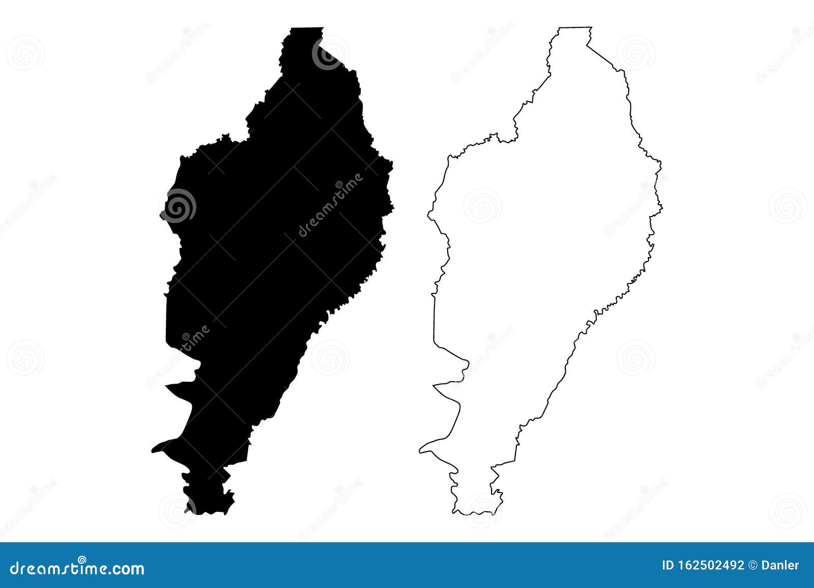 Nimba County Counties of Liberia, Republic of Liberia Map Vector ...