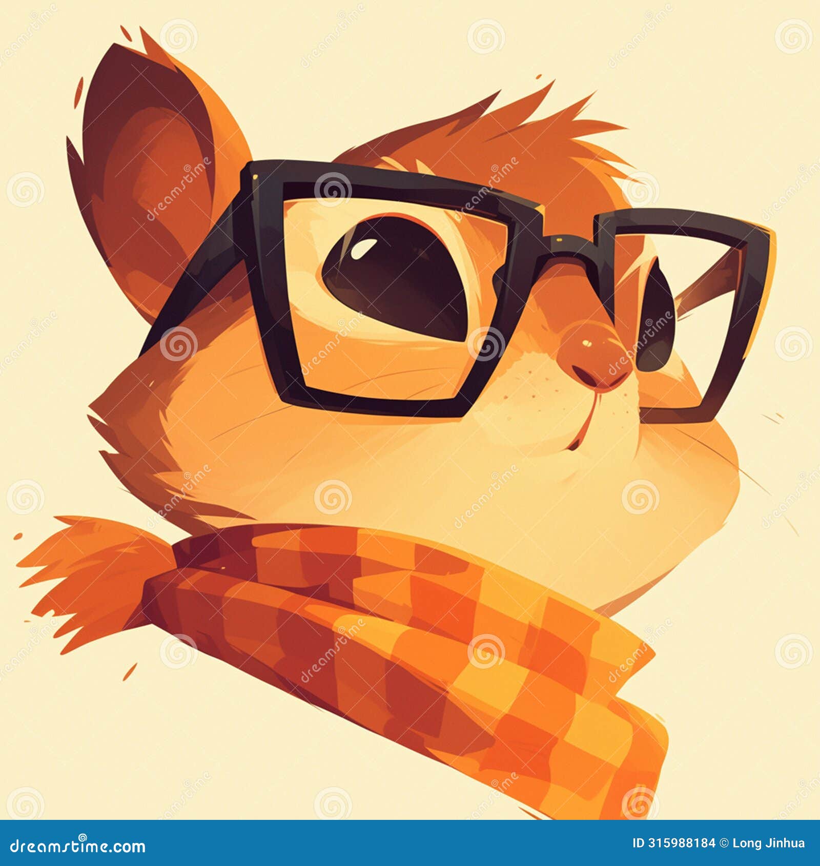 A Nimble Squirrel Software Engineer Cartoon Style Stock Vector ...