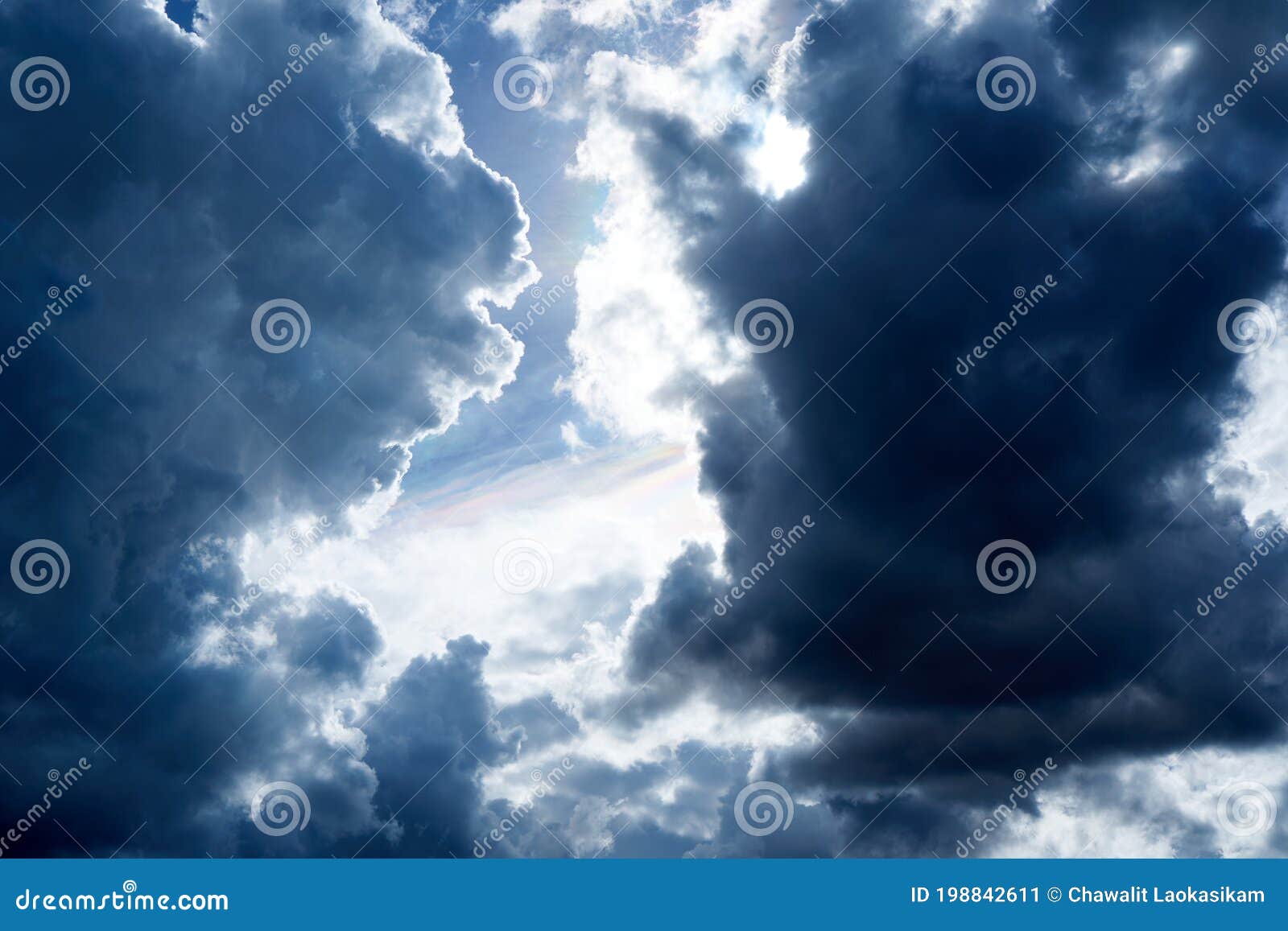 Nimbus Cloud and Blue Sky in the Shiny Day Stock Image - Image of ...