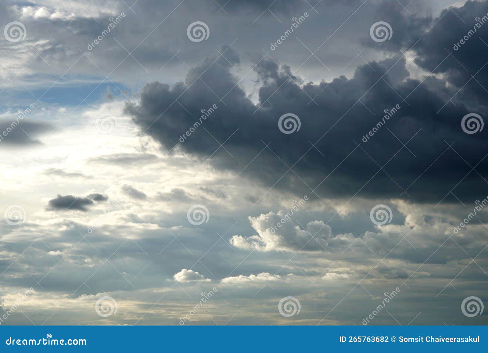 Nimbus Clouds in the Blue Sky Stock Photo - Image of landscape, clouds ...