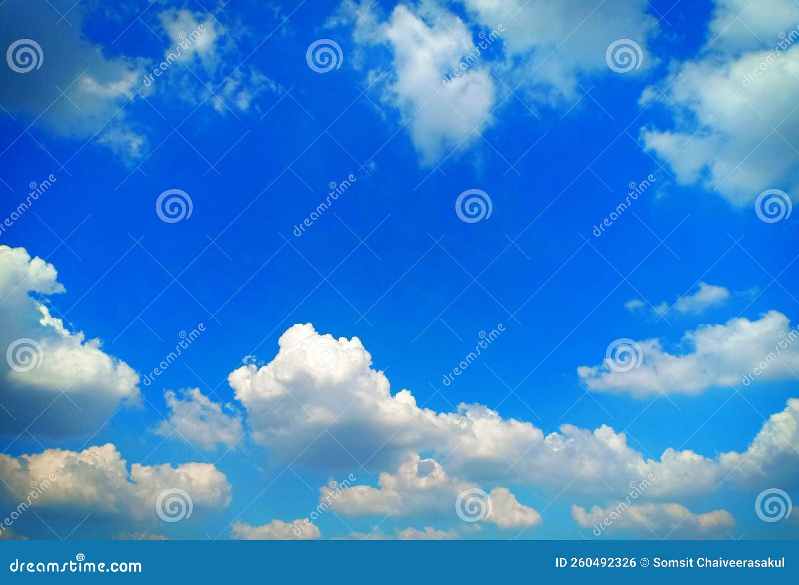 Nimbus Clouds in the Blue Sky Stock Photo - Image of light, beauty ...