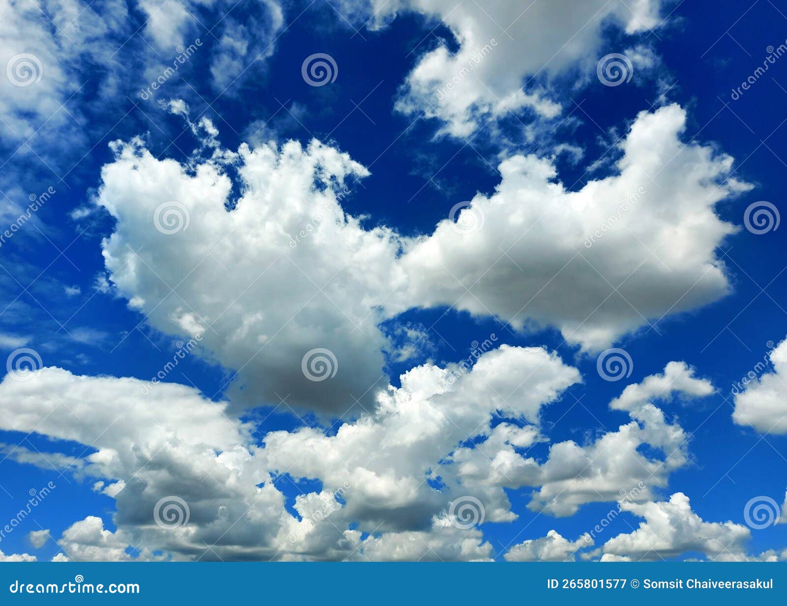 Nimbus Clouds in the Blue Sky Stock Image - Image of oxygen, climate ...