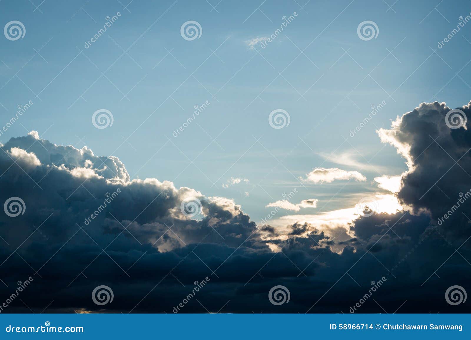Nimbus or Rain Clouds Forming in the Sky Stock Photo - Image of light ...