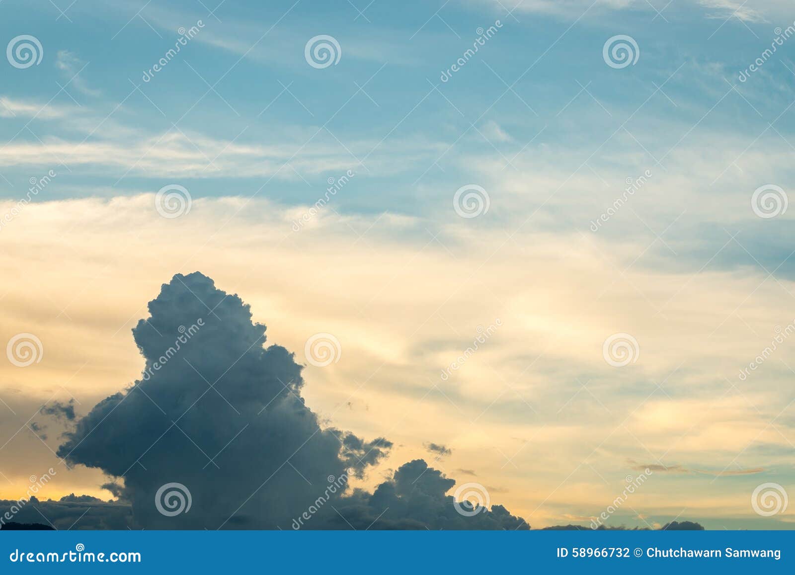 Nimbus or Rain Clouds Forming in the Sky Stock Photo - Image of nature ...
