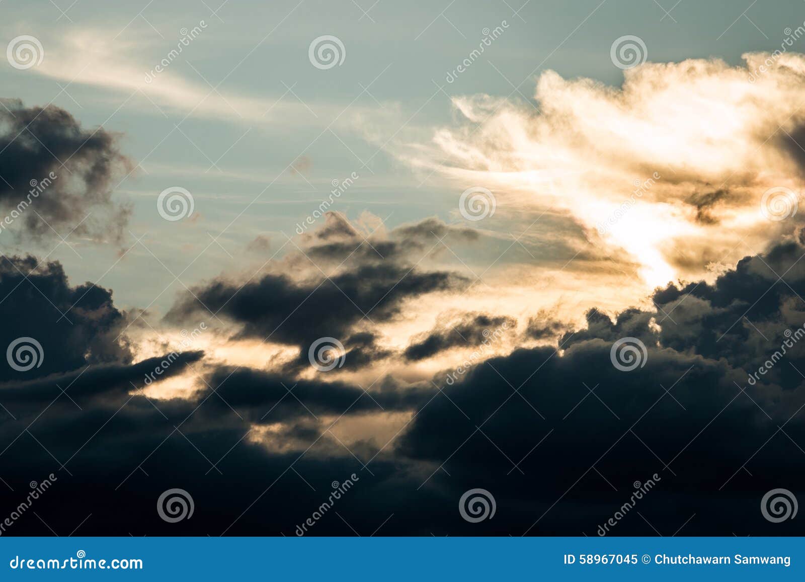 Nimbus or Rain Clouds Forming in the Sky Stock Image - Image of cloudy ...