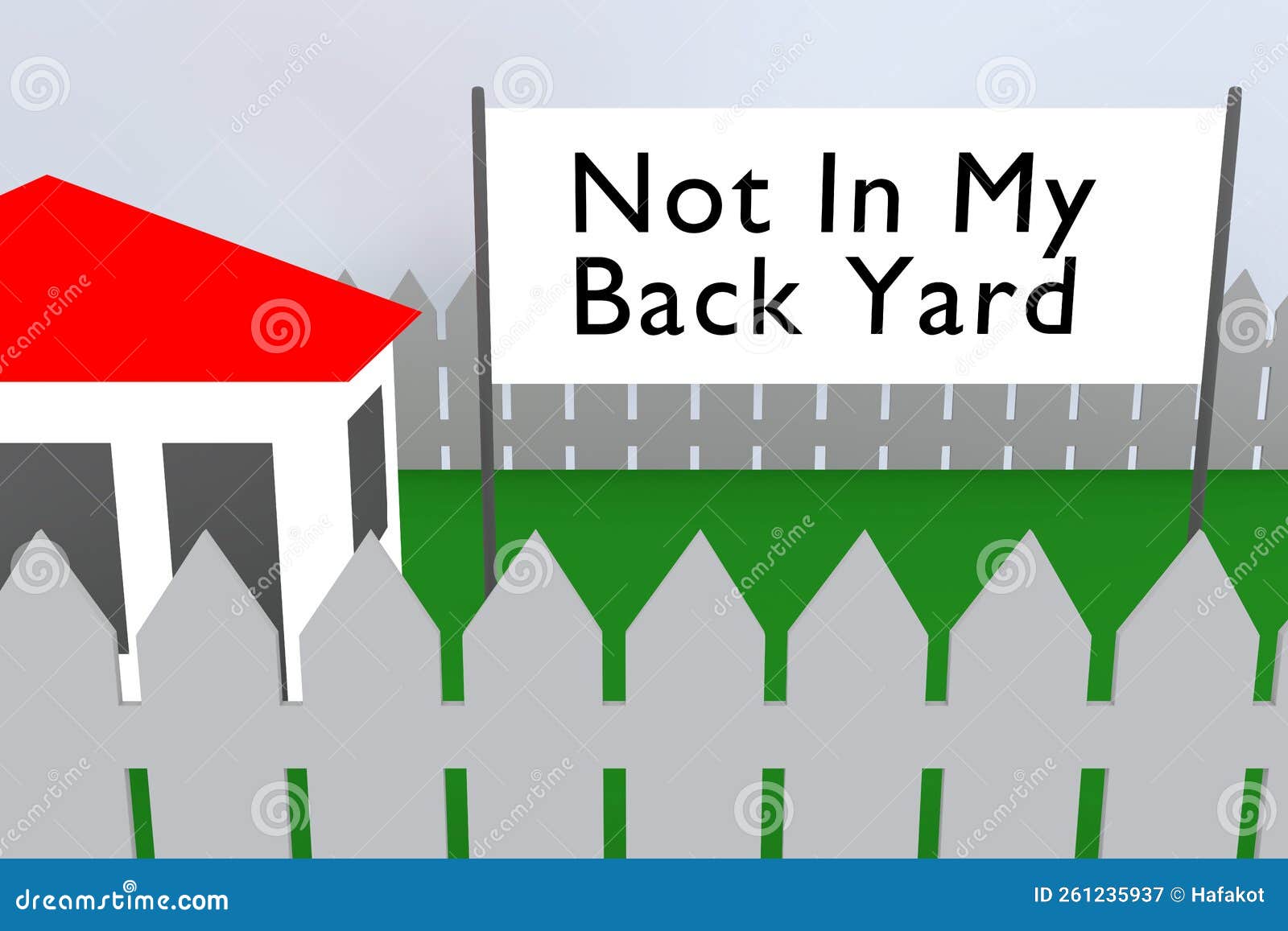 NIMBY - Environmental Concept Stock Illustration - Illustration of ...