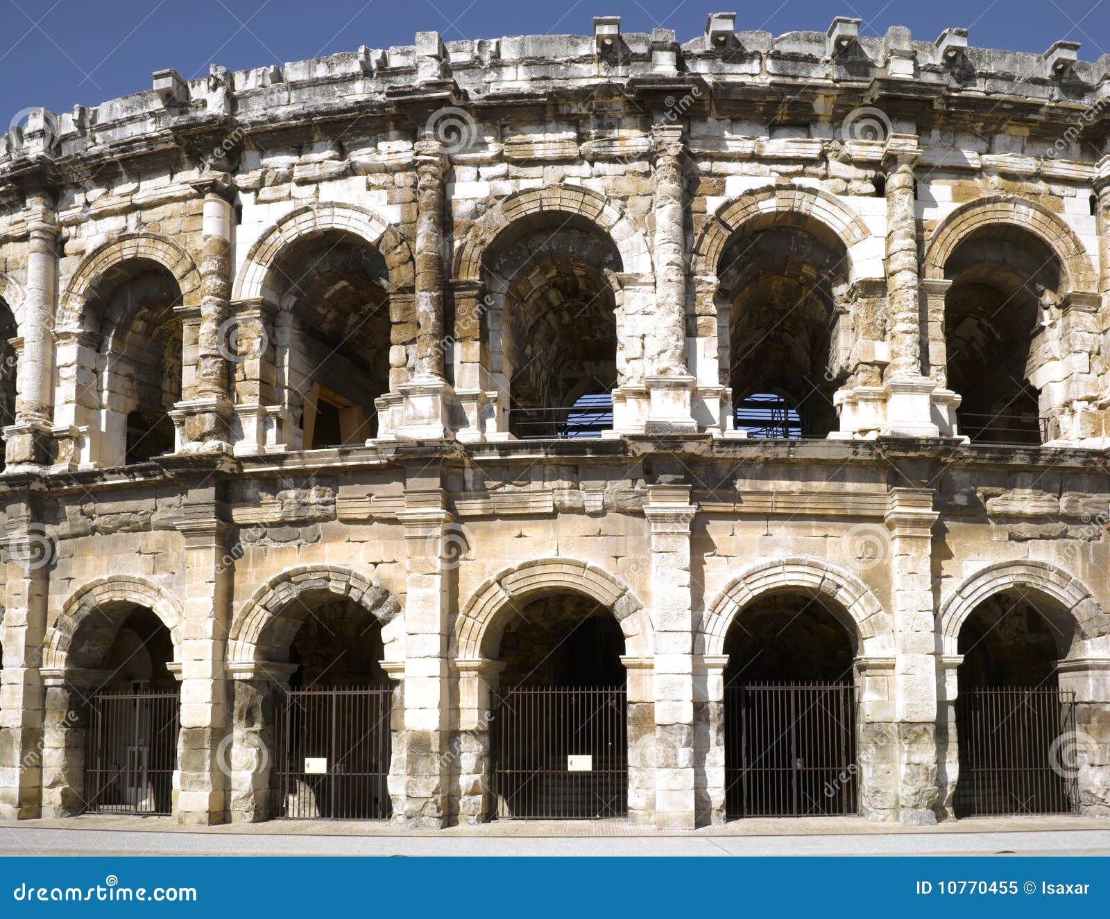 Nimes: the Roman Amphitheater Stock Image - Image of bullfight, travel ...