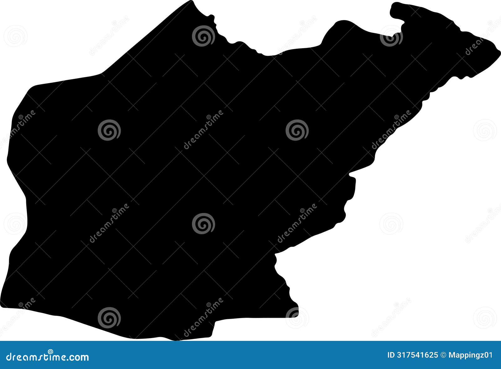 Ninawa Iraq Silhouette Map with Transparent Background Stock Vector ...