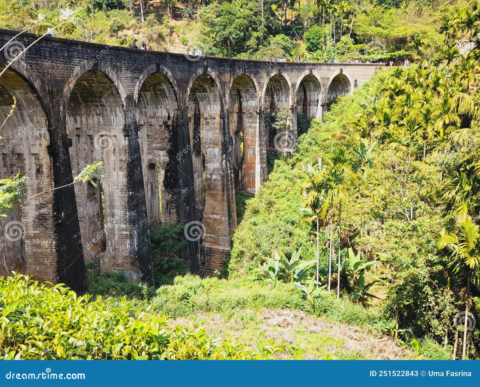 It is the Nine Arched Bridge that Attracts the Tourists Stock Image ...