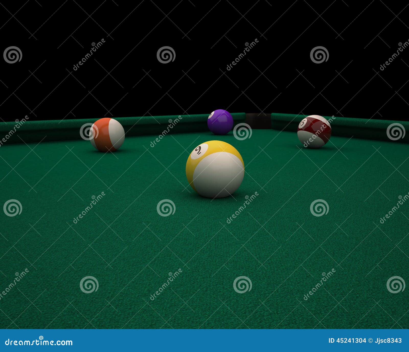 Nine Ball stock illustration. Illustration of table, sports - 45241304