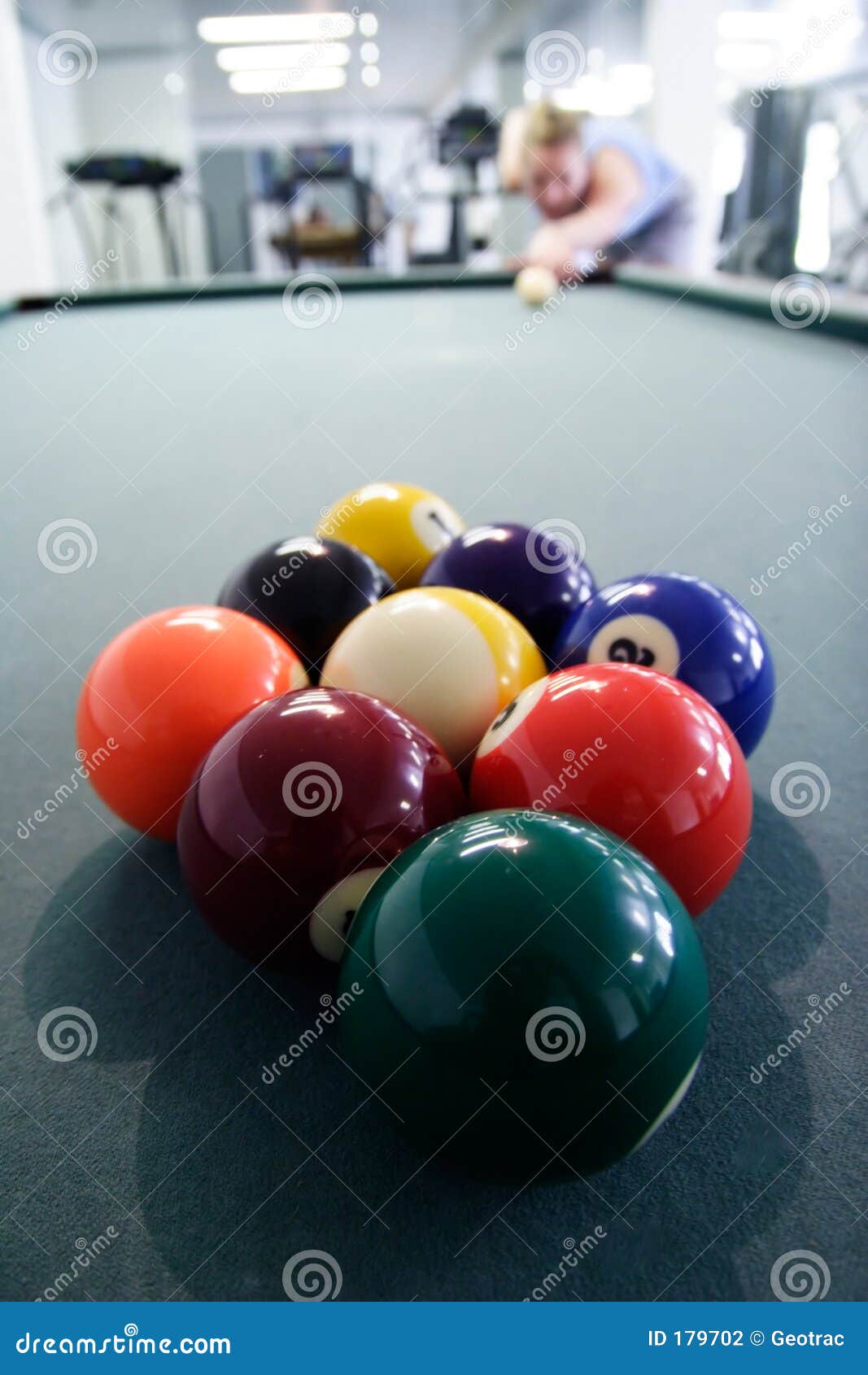 Nine ball pool rack stock photo. Image of white, compete - 179702