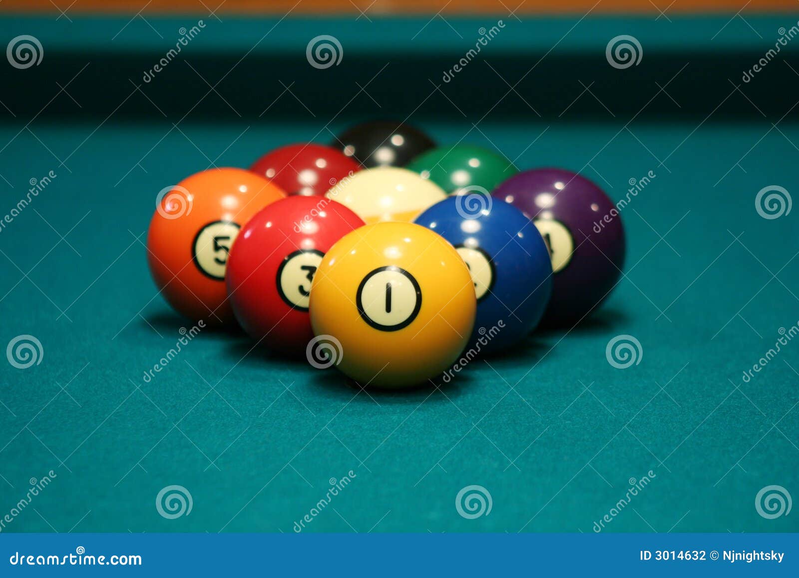 Nine ball rack stock photo. Image of pursuit, player, relaxation - 3014632