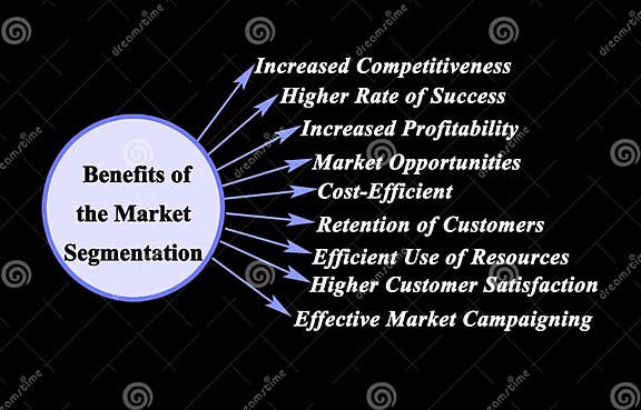Benefits of the Market Segmentation Stock Illustration - Illustration ...