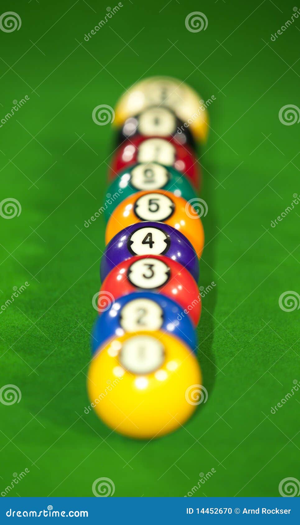 Nine billiard balls stock photo. Image of break, hobby - 14452670