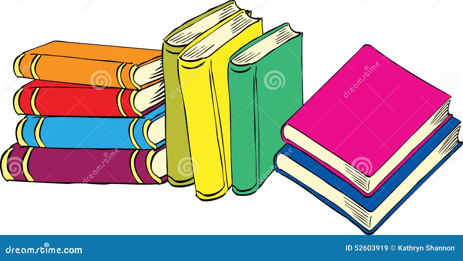 Nine books stock vector. Illustration of reading, literature - 52603919