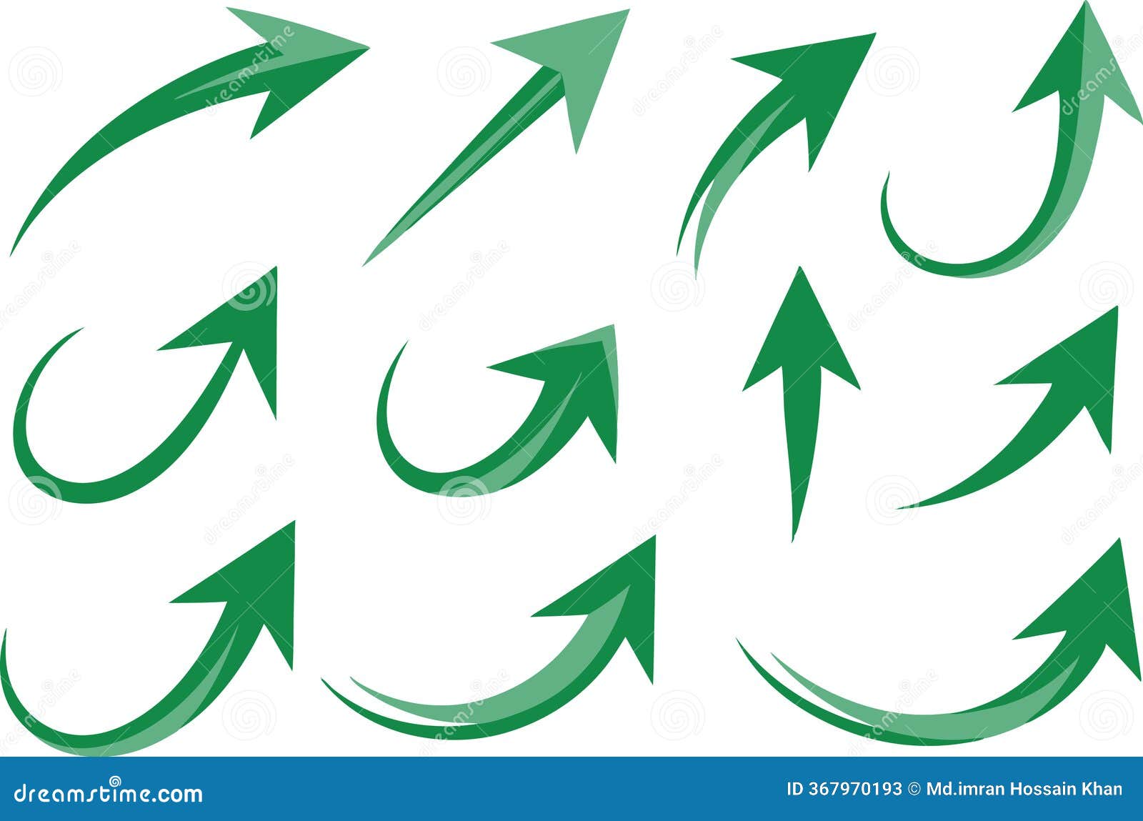 Arrows And Giving Directions. Vector Illustration Of Different Arrow ...